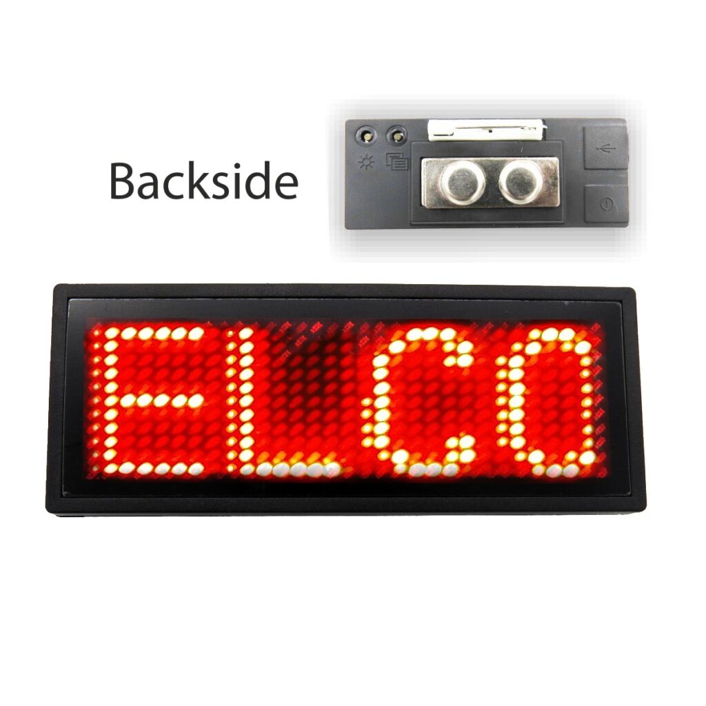 Pocket Name Badge with LED Light – Gift Shop